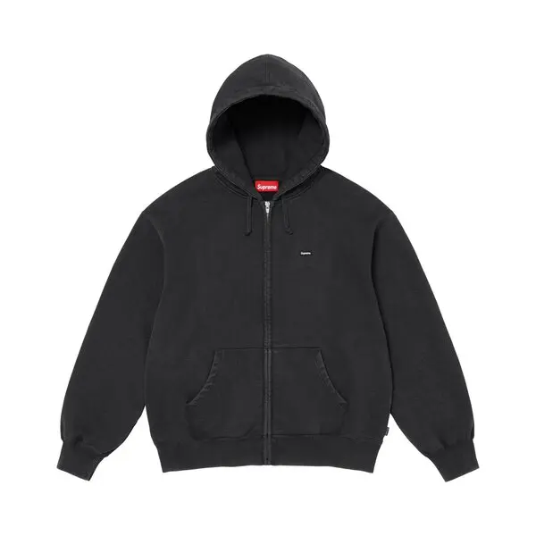 Supreme Small Box Zip Up Hooded Sweatshirt - Black