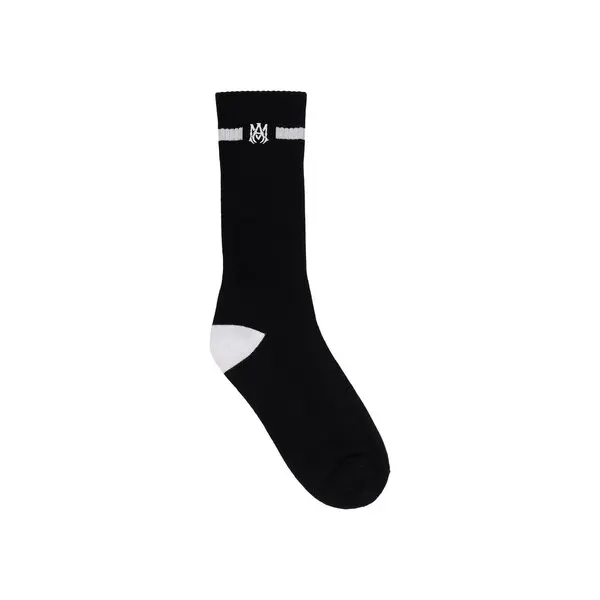 Amiri Ma Embroidery Patch Socks 'black/white - Multicolor