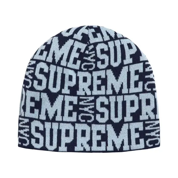 Supreme Reversible Camo Beanie 'navy
