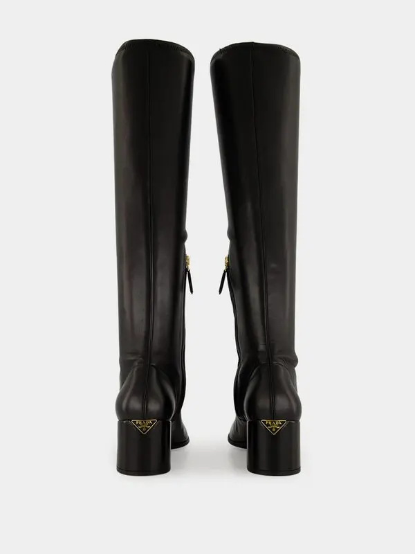 Prada Nappa Leather Knee-high Boots
