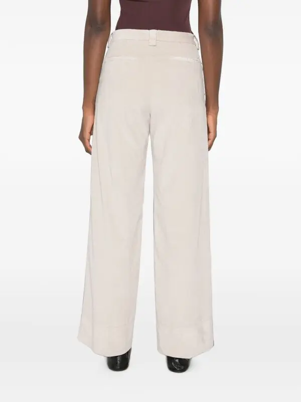 WHITE SAND Cotton Trousers