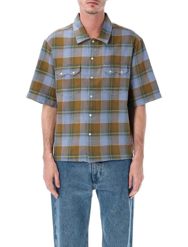 LEVI'S Checkered Design Shirt Size - Blue Check
