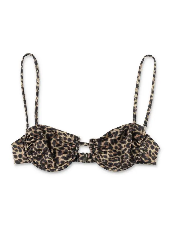 MATINEE Mini Leopard Print Slim-fit Bikini Top