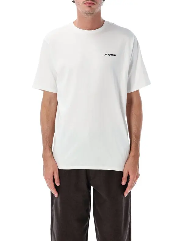 Patagonia P-6 Logo Responsibili-tee Recycled Cotton Blend T-shirt - Bianco