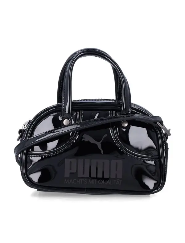 PUMA Mini Sporty Retro-inspired Handbag - Black