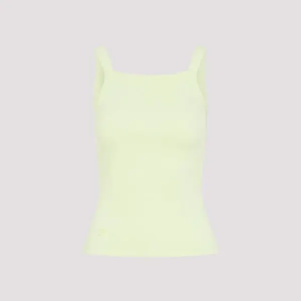 PANGAIA Ribbed Square Neck Tank Top For