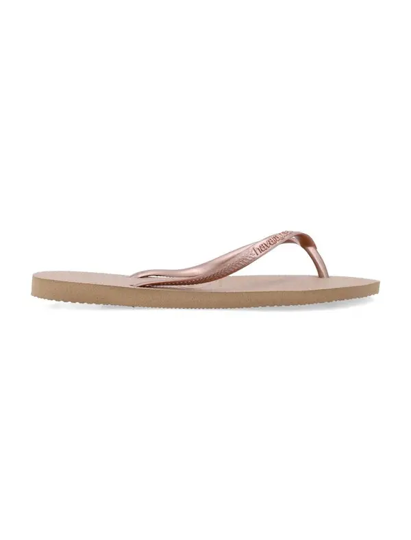 Havaianas Slim Pvc Flip-flops With Textured Grip Sole - Rosa