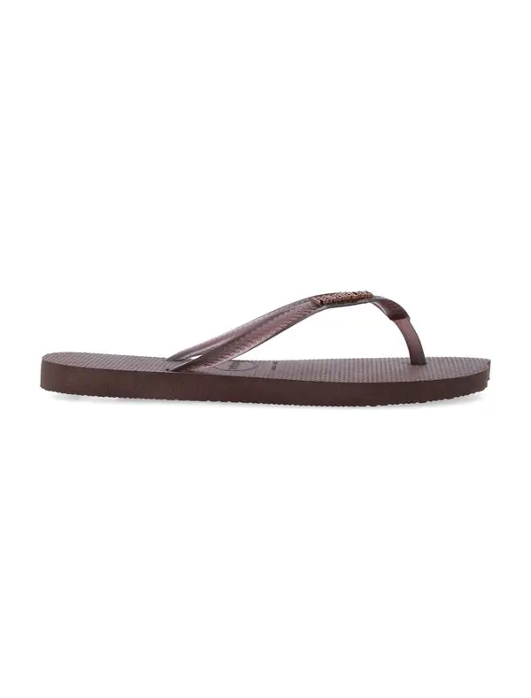 Havaianas Modern Split-toe Mini Flip-flops - Dark Brown