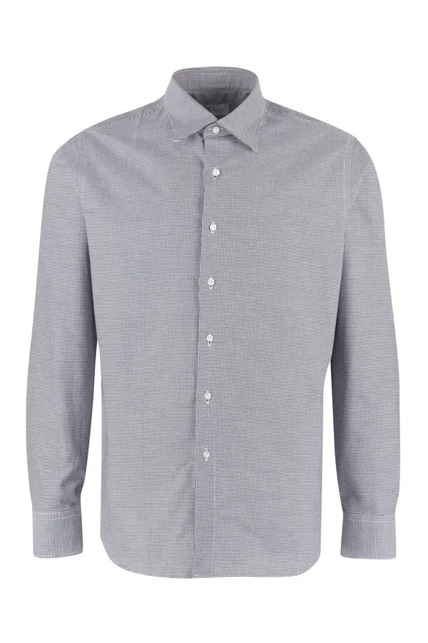 THE ALPHABET The Alphabet Gingham Printed Cotton Shirt