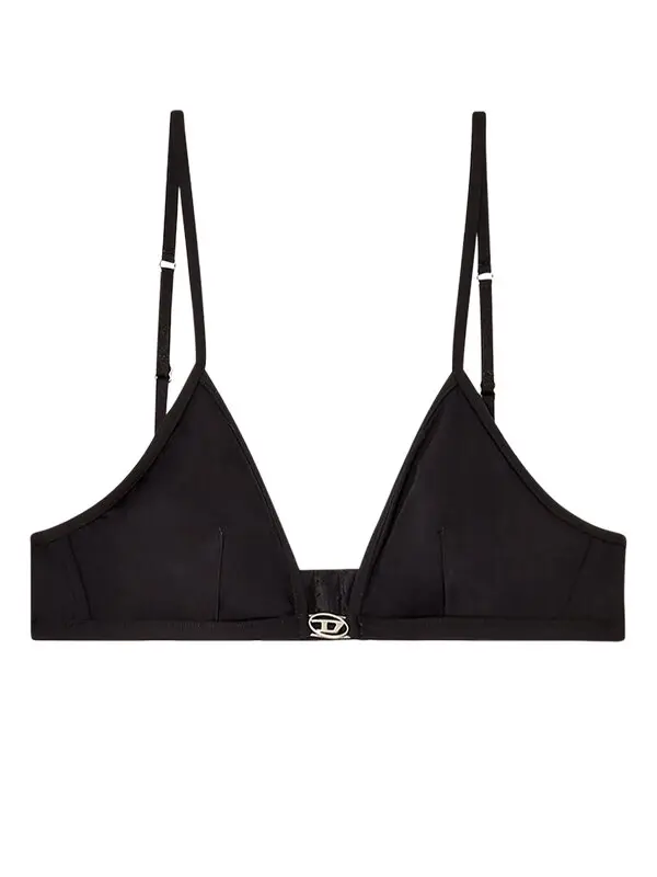 DIESEL® Triangle Bra With Center Oval D Metal Plate