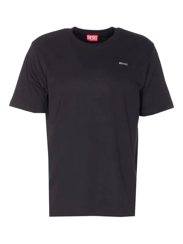 DIESEL® Logo Detail Crew Neck Short Sleeve T-shirt