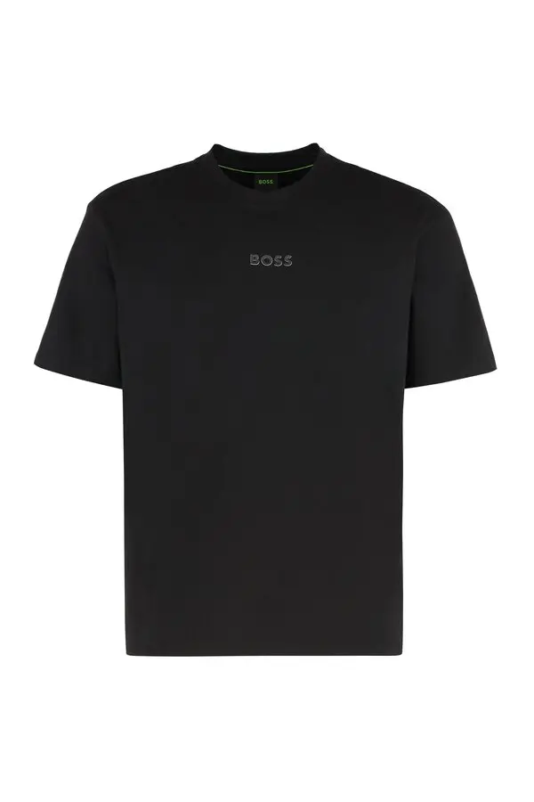 BOSS Logo Print Cotton T-shirt