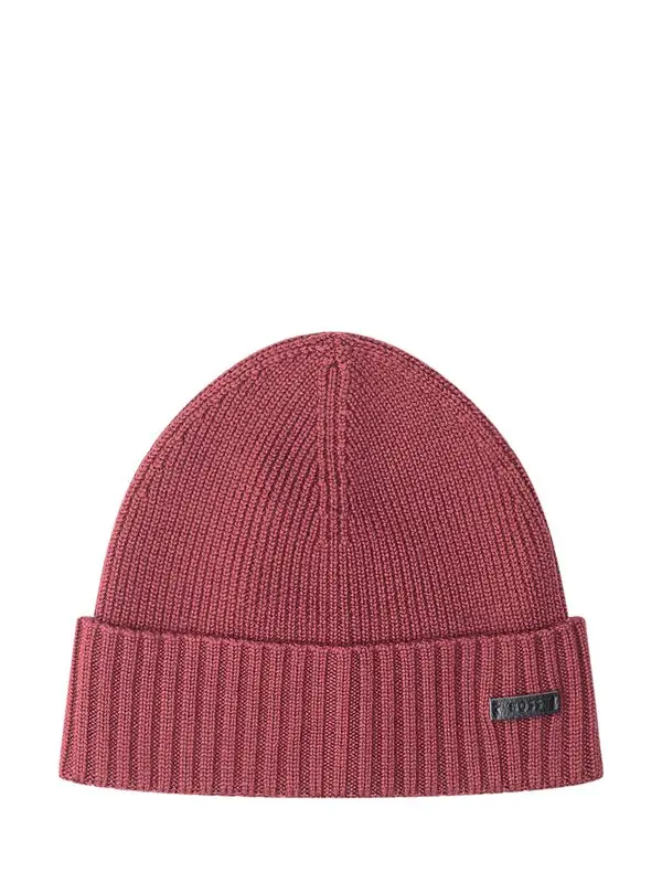 BOSS Classic Wool Hat - Dark Red