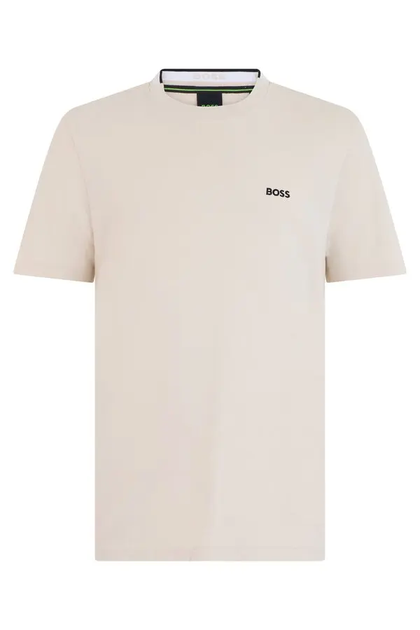 BOSS Cotton Short-sleeve T-shirt With Round Neck