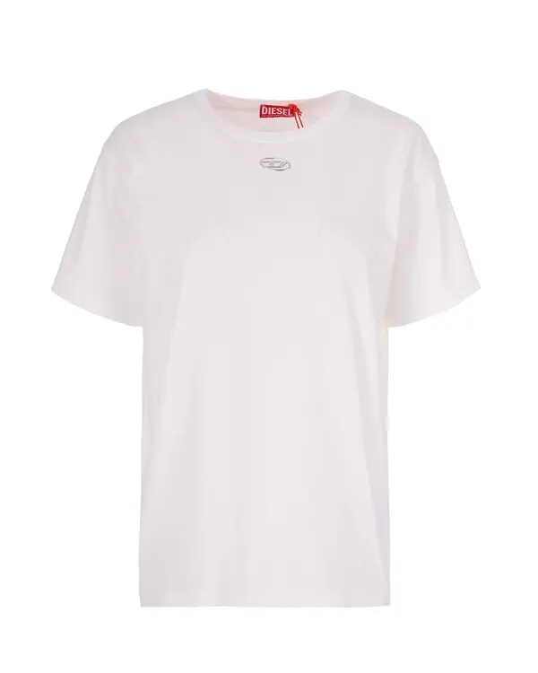 DIESEL® Stylish Mini Cotton Tee - Bianco