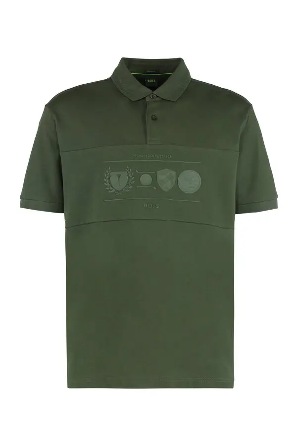 BOSS Heritage Cotton Polo Shirt - Green