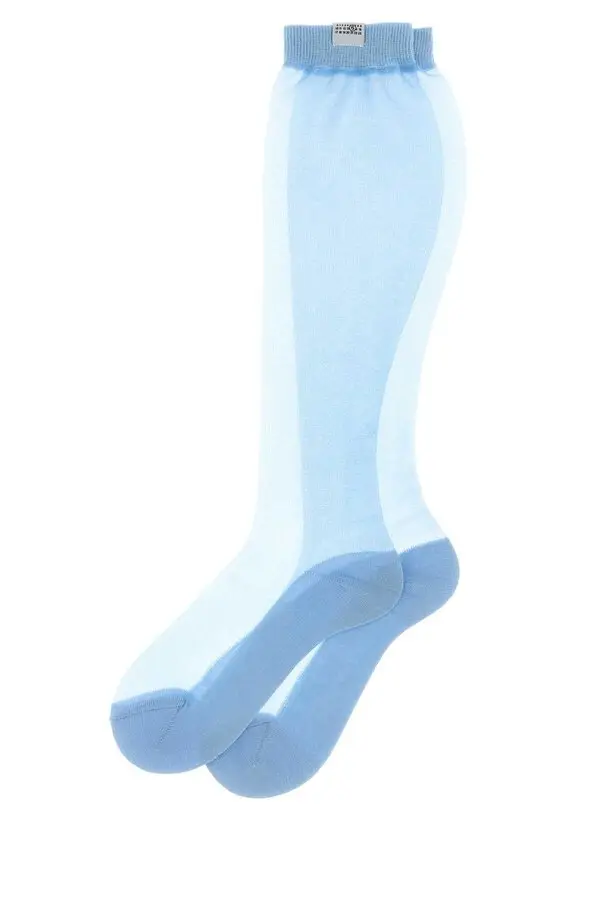 MAISON MARGIELA Light Knit Socks For - Light Blue