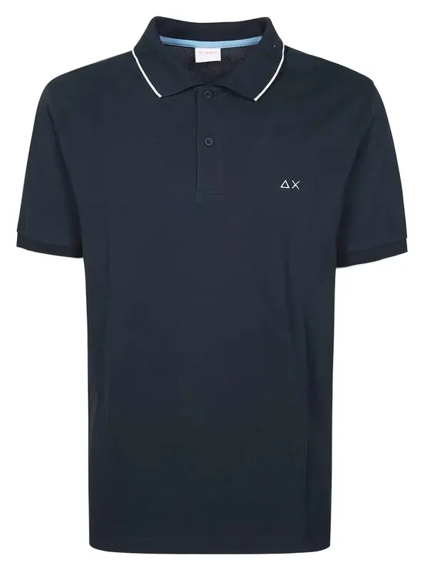 SUN 68 Stylish Contrast Polo For