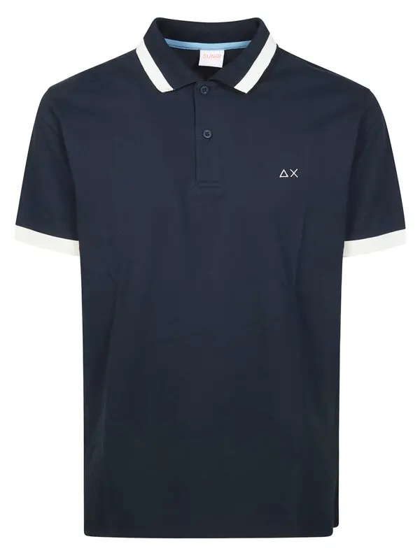 SUN 68 Contrast Trim Polo For