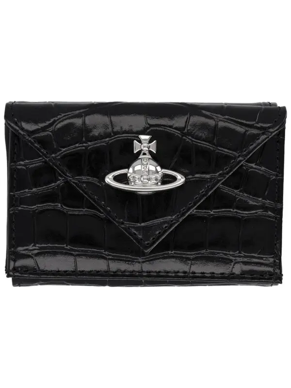 VIVIENNE WESTWOOD Envelope Mini Wallet 6.5 Cm X 10 Cm X 2 Cm - Black