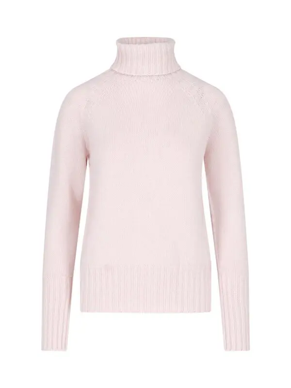 DRUMOHR Merino Wool Turtleneck Sweater - Pink