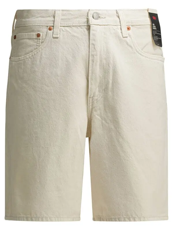 LEVI'S Classic Cotton Mini Shorts - White