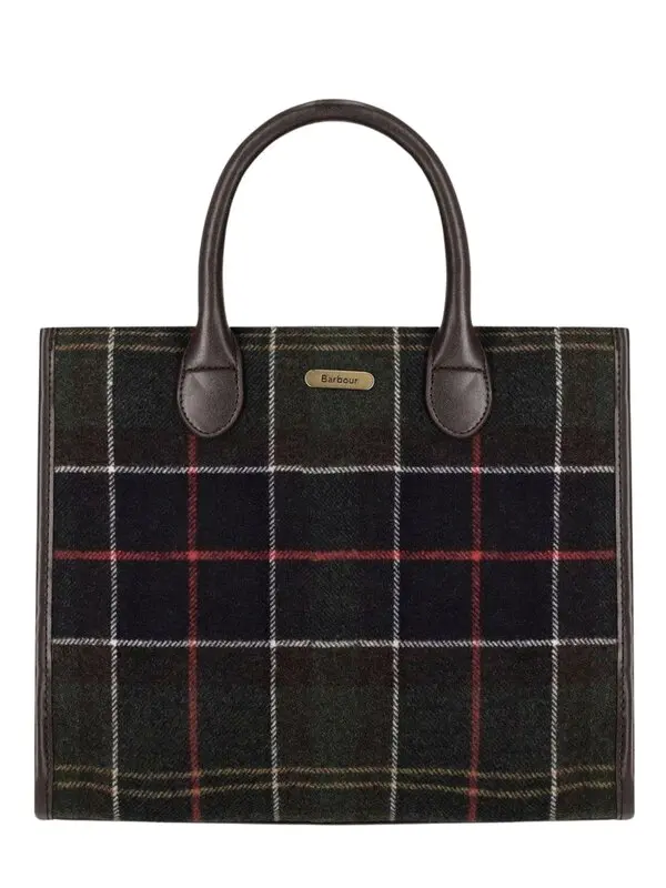 Barbour Wool-blend Bag With Cotton Construction - Green
