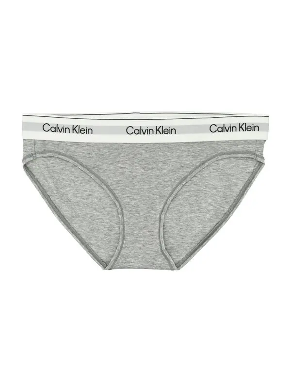 Calvin Klein Mini Cotton Modal Briefs With Seamless Waistband - Grey
