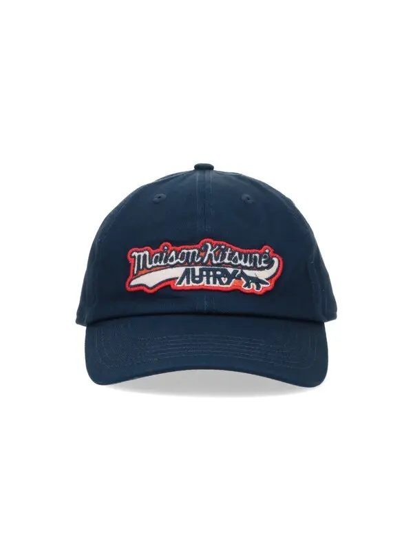 AUTRY Baseball Cap With Embroidered Logo - Blue