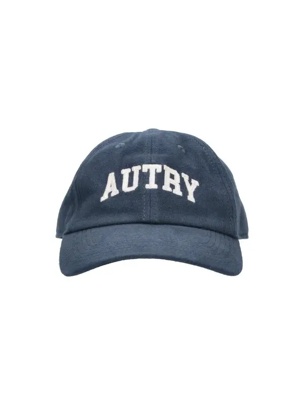 AUTRY Baseball Cap With Embroidered Logo - Blue