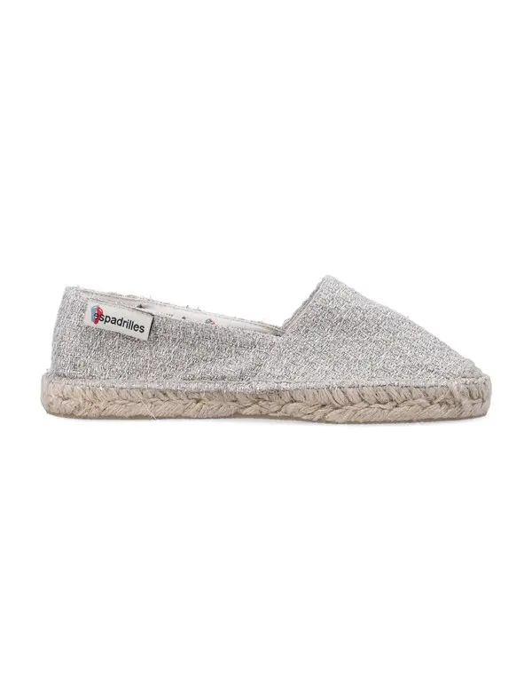 ESPADRILLES Shimmering Slip-on For - Platinum