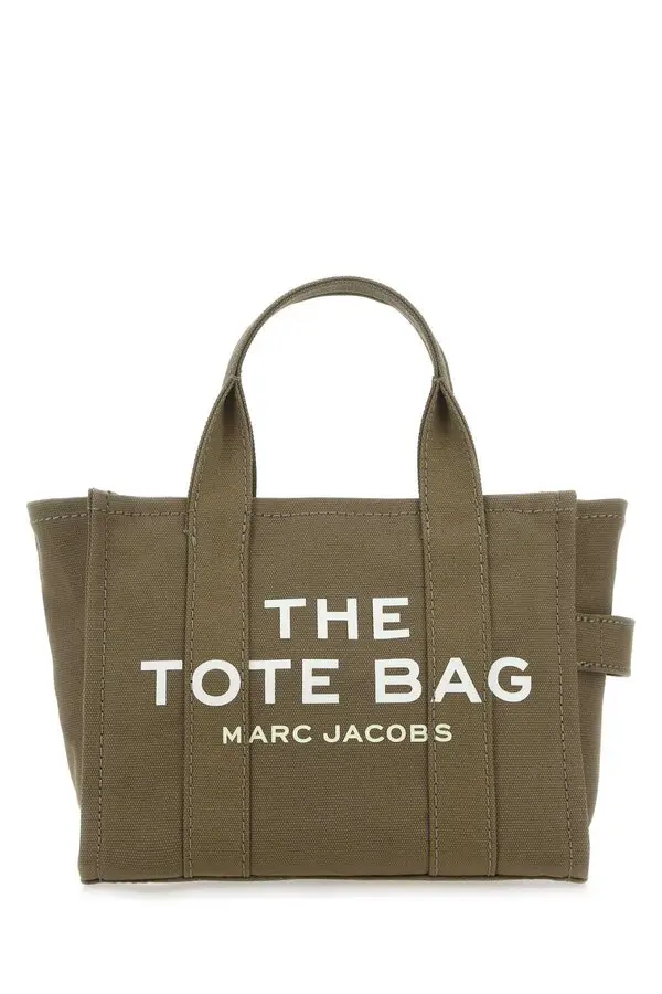 Marc Jacobs Mini Mud Canvas Mini Tote Handbag With Crossbody Strap - Brown