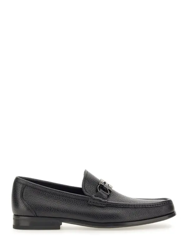 FERRAGAMO Loafers With Signature Hook Ornament, 2 Cm