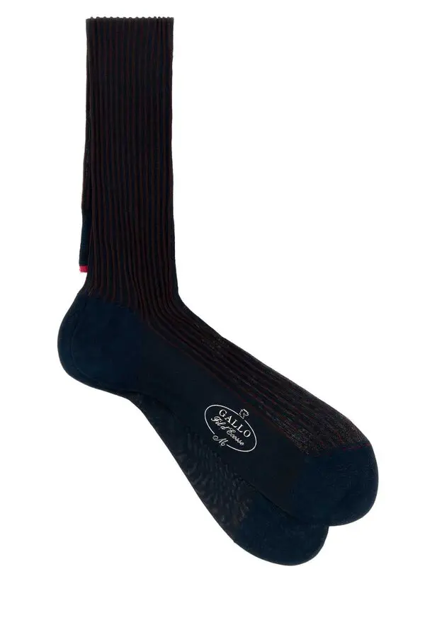 GALLO Contrast Cotton Socks For