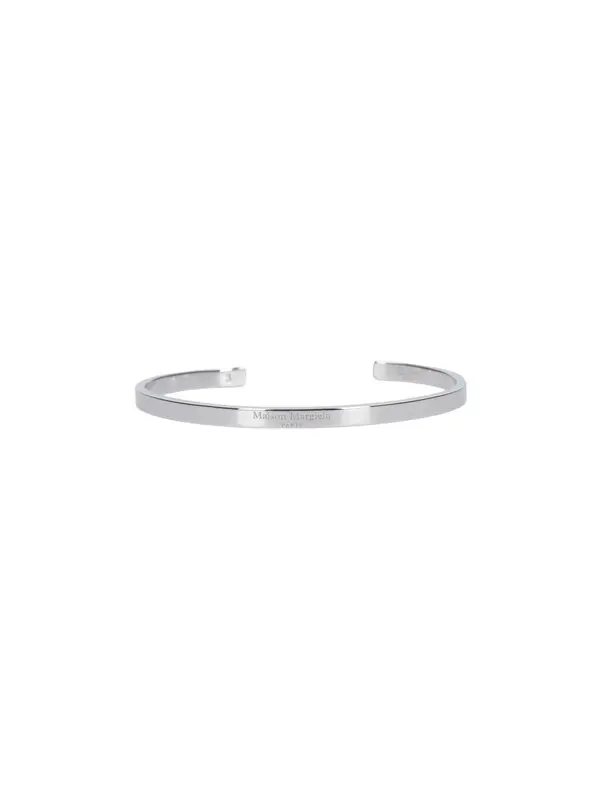 MAISON MARGIELA Engraved Cuff Bracelet - Silver