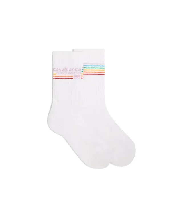 Casablanca Classic Socks - White