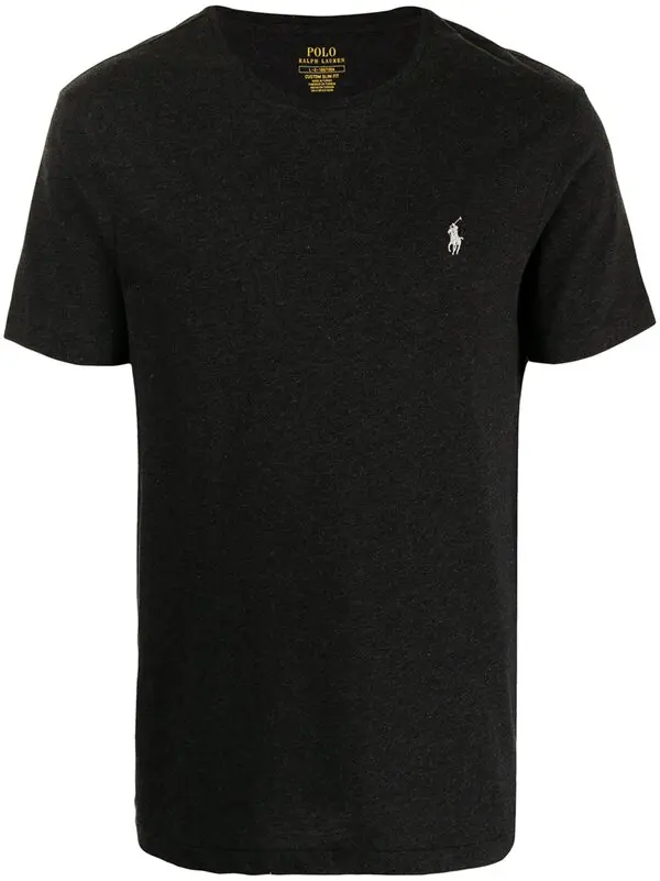 Polo Ralph Lauren Signature Embroidered Crew Neck T-shirt - Nero
