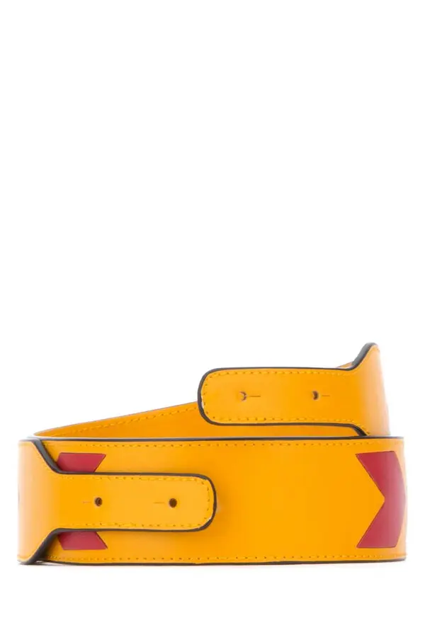 VISONE Leather Shoulder Strap With Contrasting Detail - 03