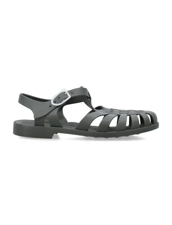 MEDUSE Fisherman Sandals With Adjustable Ankle Strap - Khaki Fonce