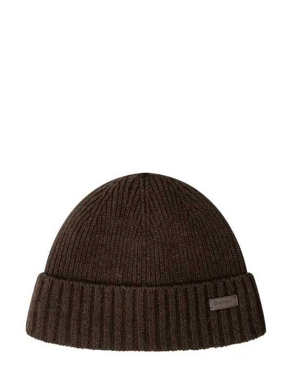 Barbour Wool Beanie Cap - Dark Green