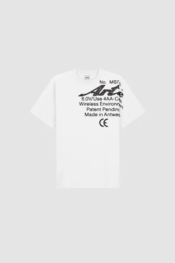 ARTE ANTWERP Specs Side Mini T-shirt In 100% Cotton
