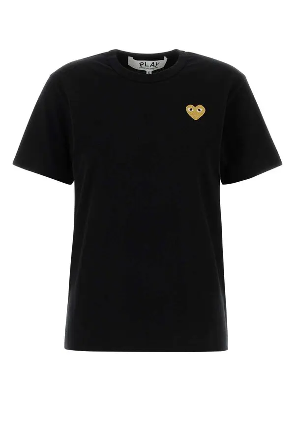 Play Comme Des Garcon Style Cotton T-shirt For - Black