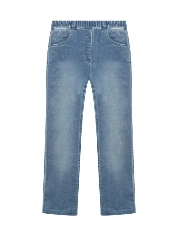 Monnalisa Mini High-waisted Jeans For Fall 2025