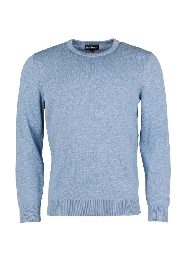 Barbour Lightweight Cotton Sweater - Dark Chambray
