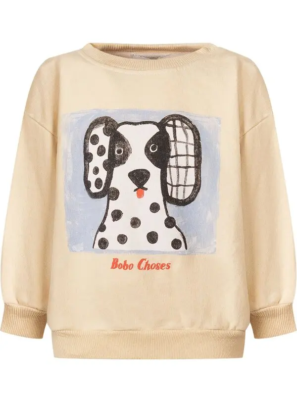 BOBO CHOSES Mini Van Dog Sweatshirt With Stampaint