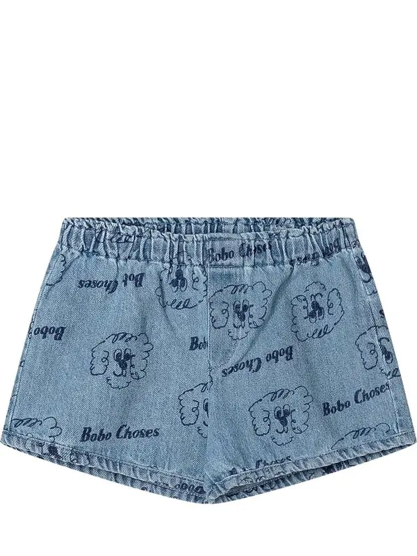 BOBO CHOSES Mini Paint-stamped Shorts
