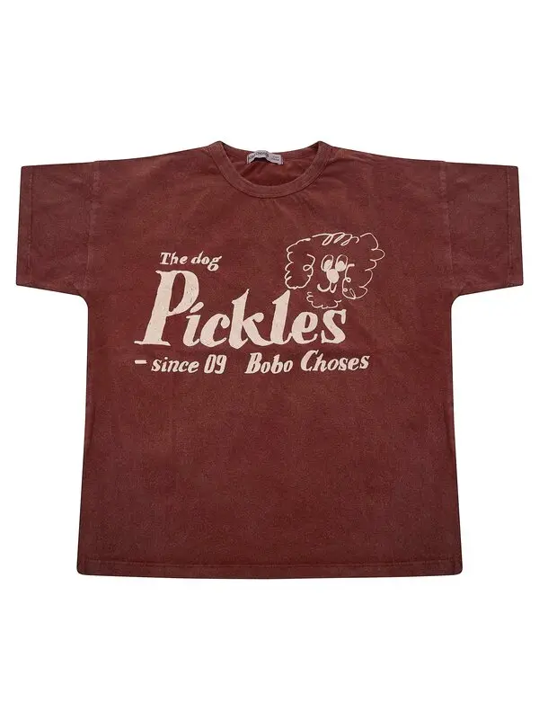 BOBO CHOSES Mini Graphic T-shirt Featuring A Playful Dog