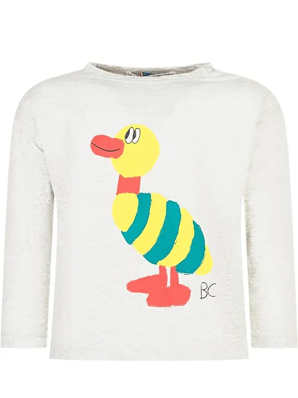 BOBO CHOSES Mini Graphic T-shirt With Duck Print