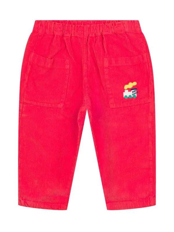 BOBO CHOSES Mini Trousers With Train Print