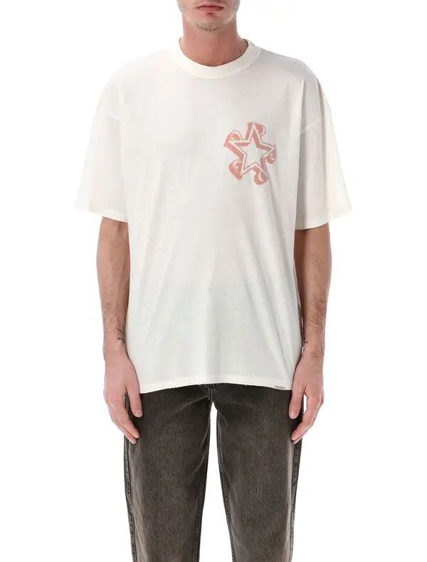 REPRESENT Oversized Puff Print Initial Star T-shirt Size